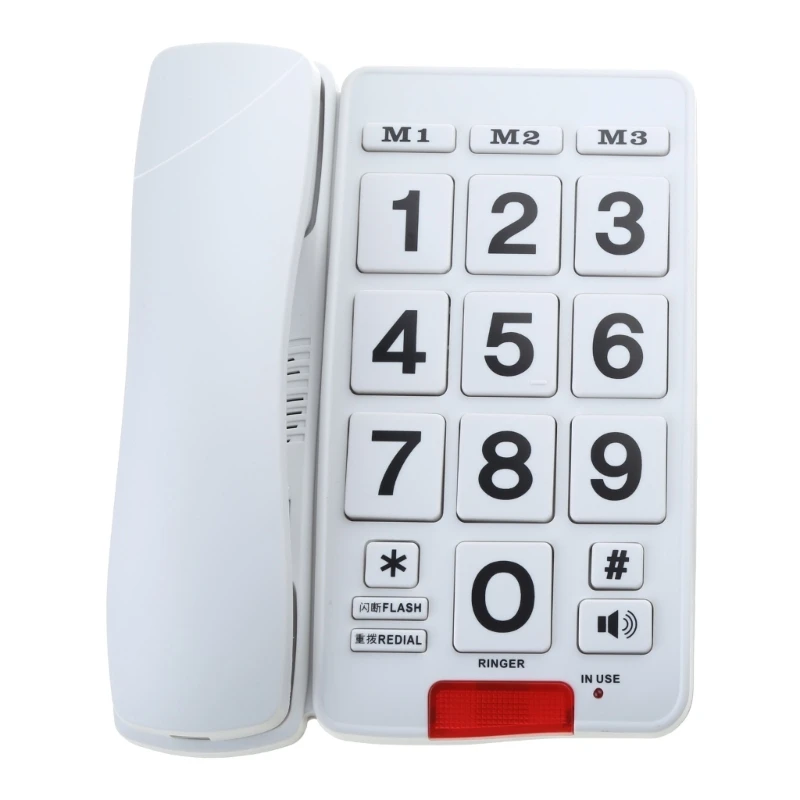 G5AA-PK3000-Landline-Phone-Corded-Desk-Telephone-with-Large-Buttons ...