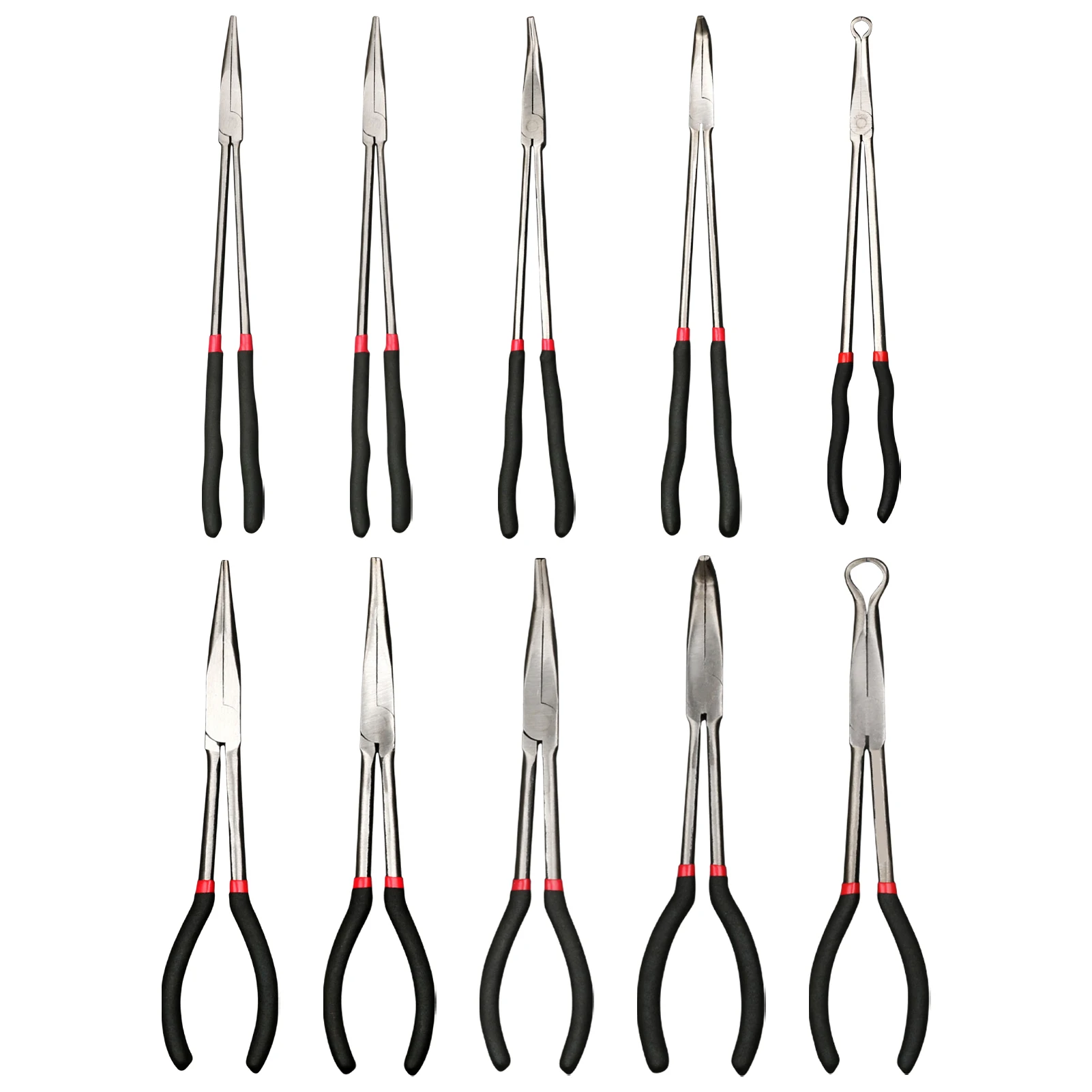 11-16in-Extra-Long-Reach-Nose-Duckbill-Pliers-90-45-25-Degree-Straight ...