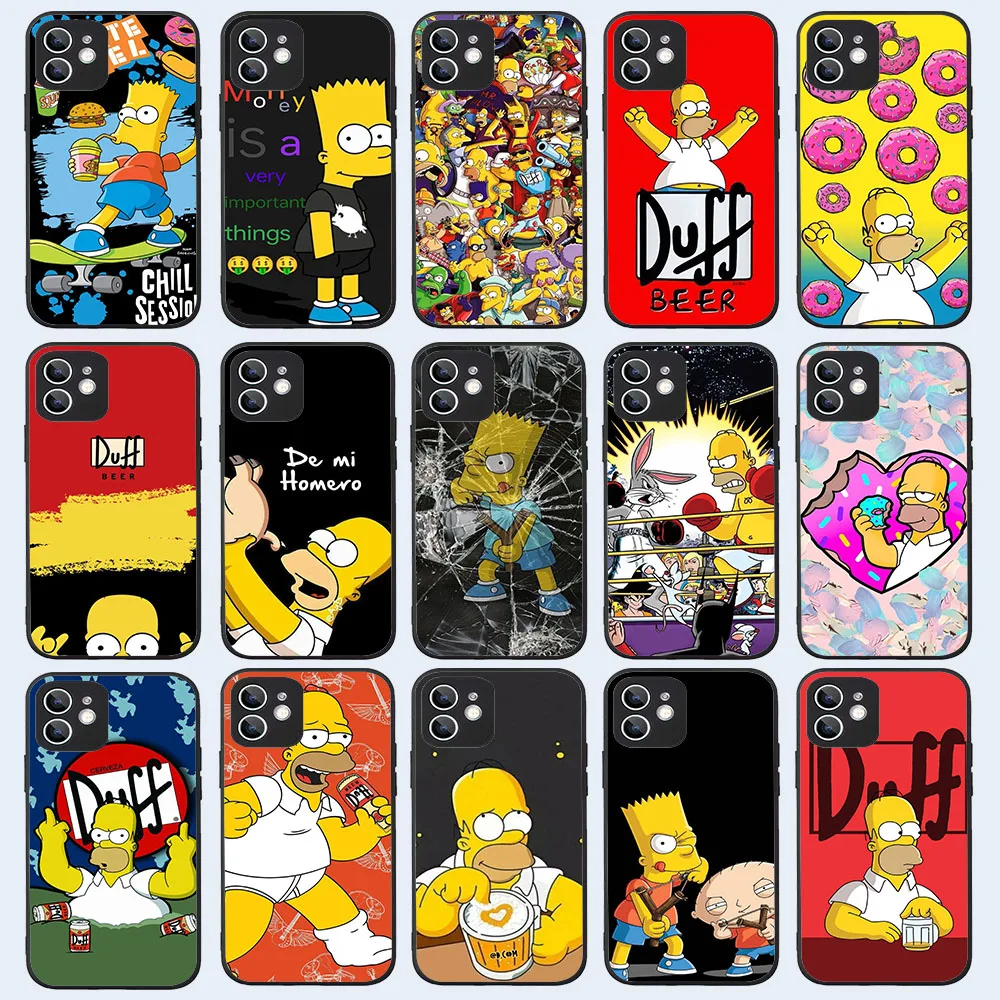 Funda de silicona de la familia YS 61 Simpson para Samsung A01, A11 ...