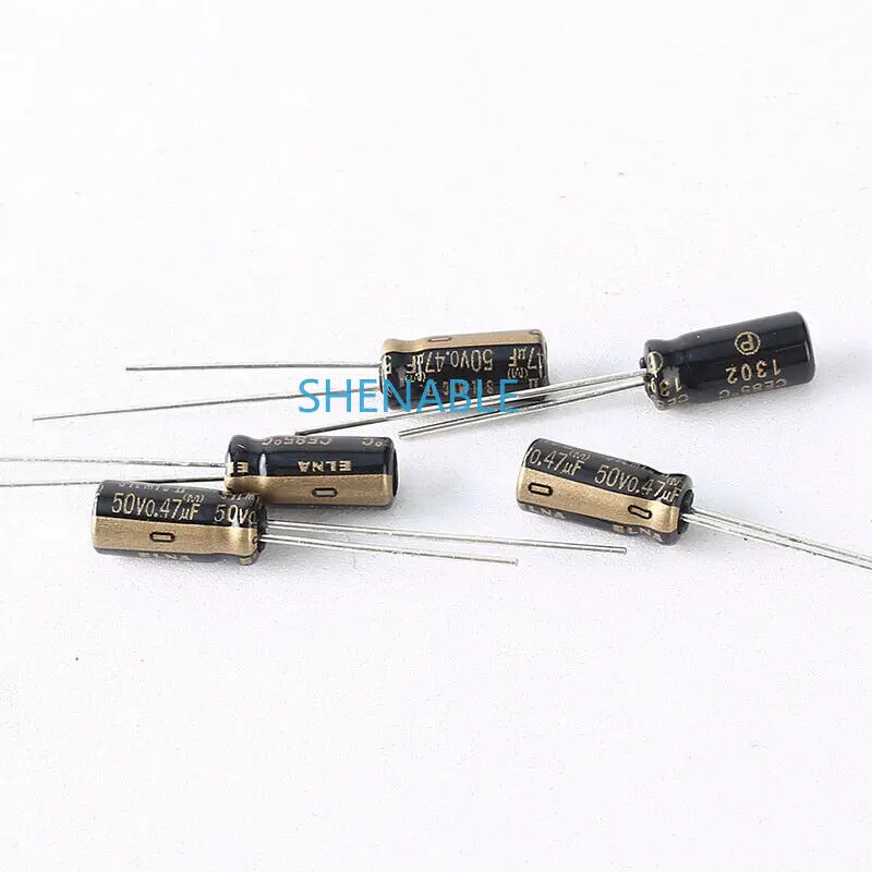 5PCS NEW ELNA RFS SILMIC II 50V 0.47UF Audio Capacitors 5X11mm
