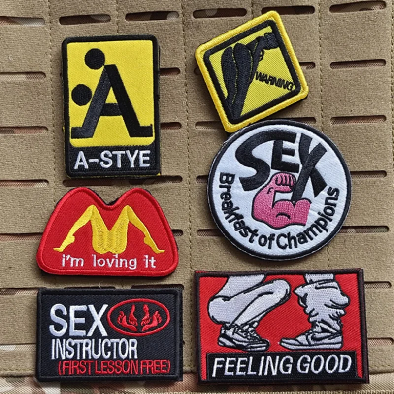 A Style Sexy Patches For Clothing Free Sex Education Embroidered Hook