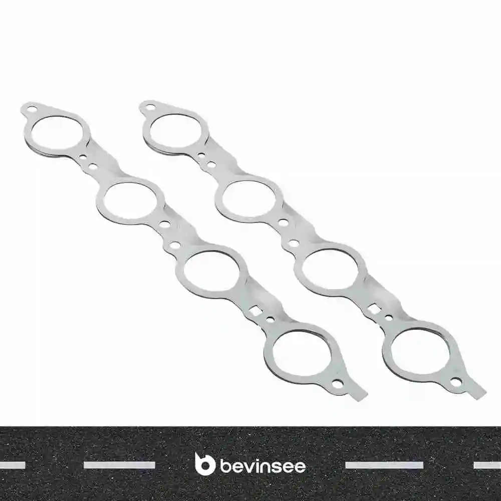 2X For LS MLS Exhaust Manifold Gasket Set Multi-Layer Steel Header for ...