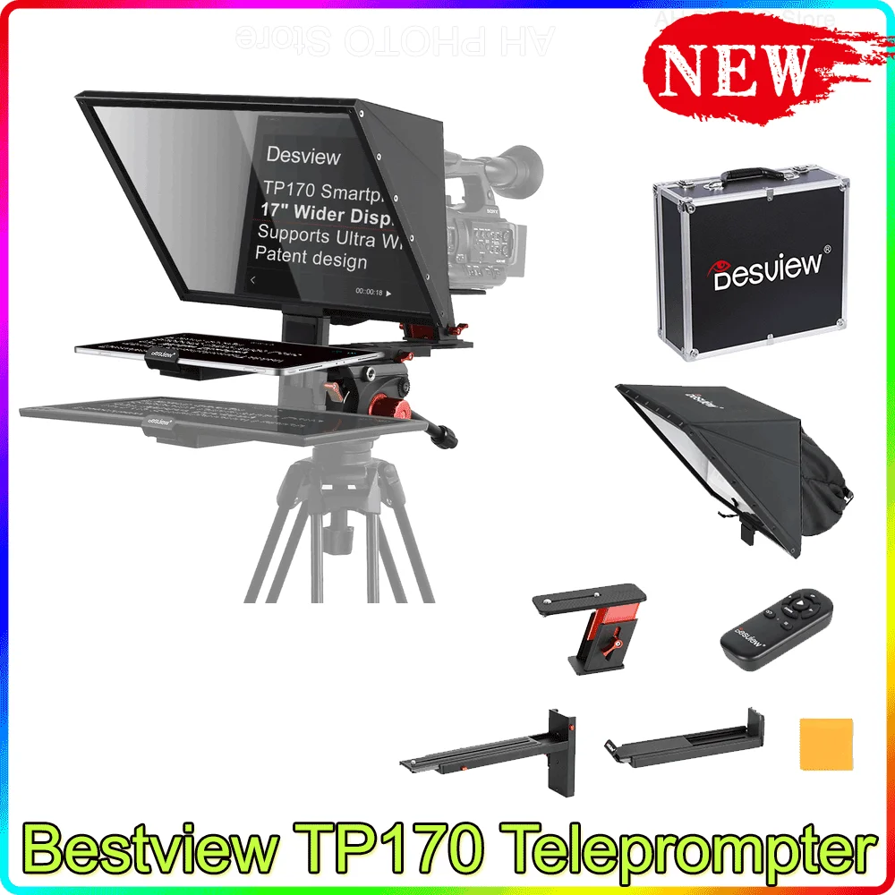 Bestview-TP170-Portable-Teleprompter-Universal-for-DSLR-Camera-Photo ...