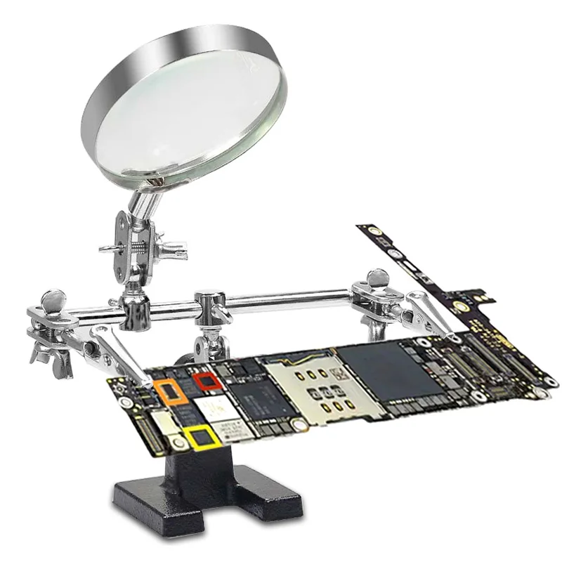 Welding-Auxiliary-Clip-Magnifier-Electric-Soldering-Iron-Circuit-Board ...