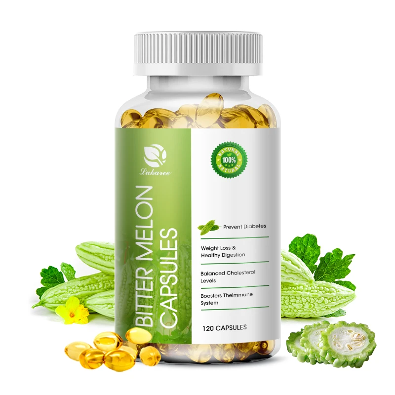 Lukaree-Bitter-Melon-Capsule-Lowers-Blood-Sugar-Heart-Vascular-Health ...