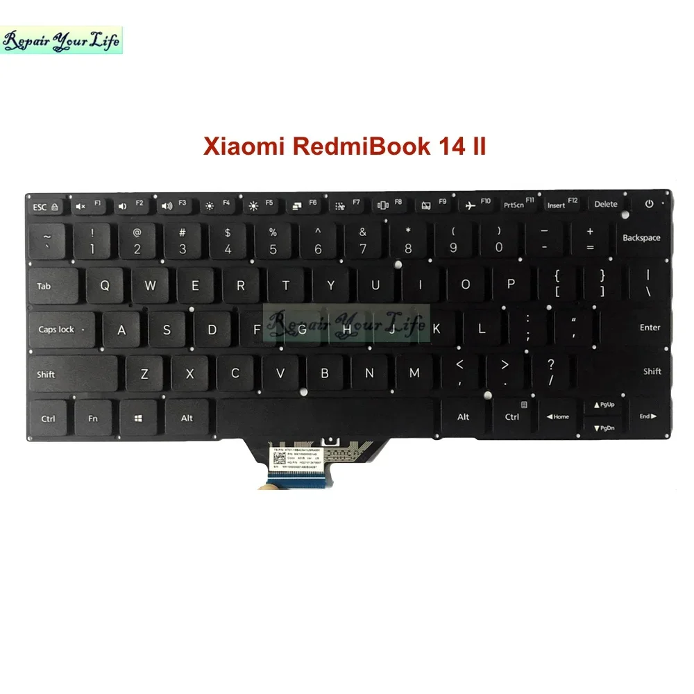 English-US-Laptop-Keyboard-for-Xiaomi-RedmiBook-14-II-2020-XMA2011-CJ ...