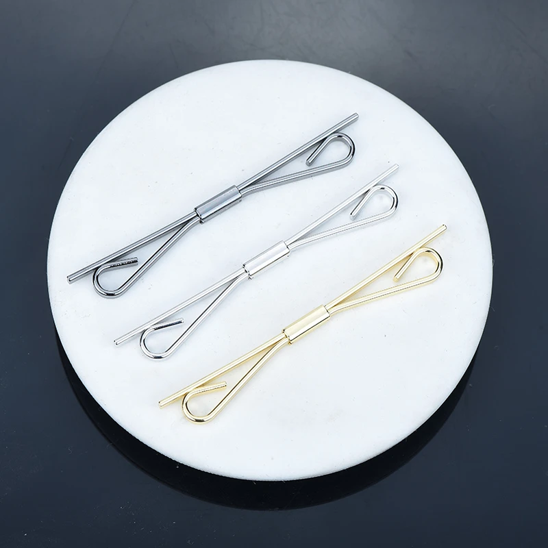 ICEYY 65mm Copper Metal Flat Line Collar Clip Men's Unisex Suit Shirt ...