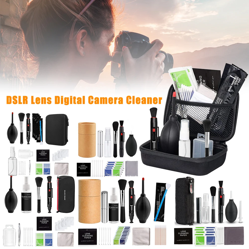 47PC Camera Cleaning Kit DSLR SLR Camera Sensor Lens Cleaner Kit with ...