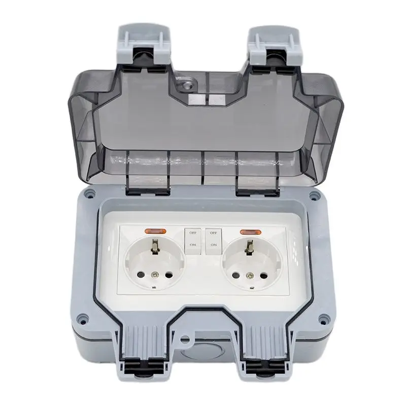 New-IP66-Outdoor-Waterproof-Socket-16A-Power-Supply-Jack-Two-Position ...