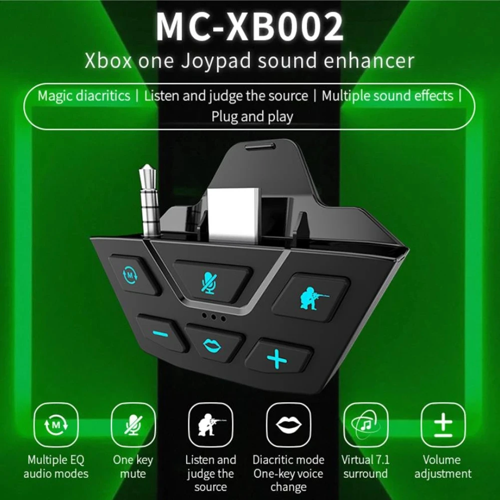 For-Xbox-Series-X-S-Console-Gamepad-Stereo-Headset-Adapter-Sound-Card ...
