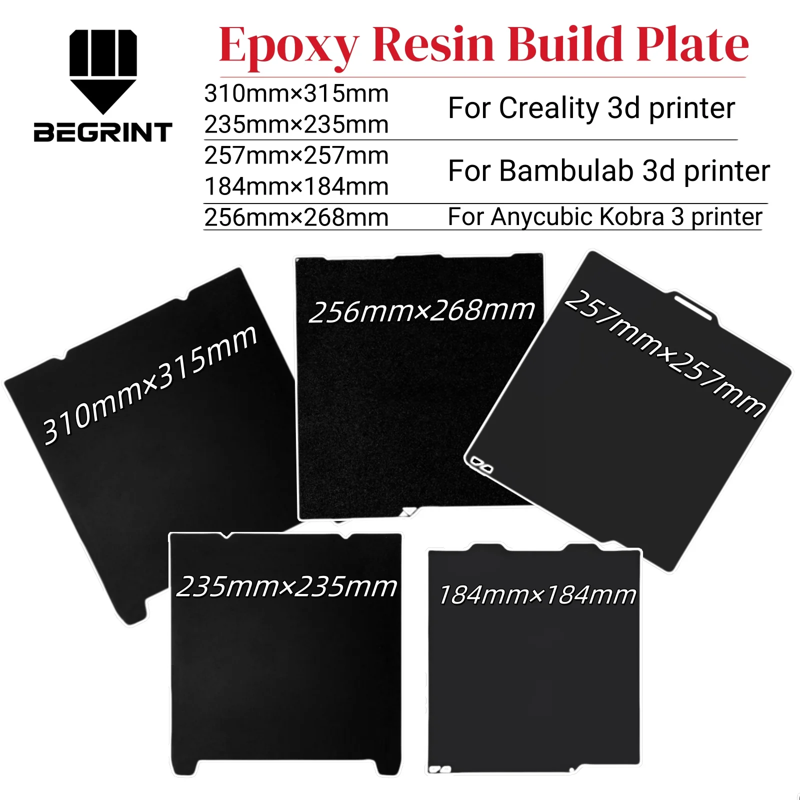 Epoxy Resin Build Plate For Bambu lab A1 mini Spring Steel Sheet for ...