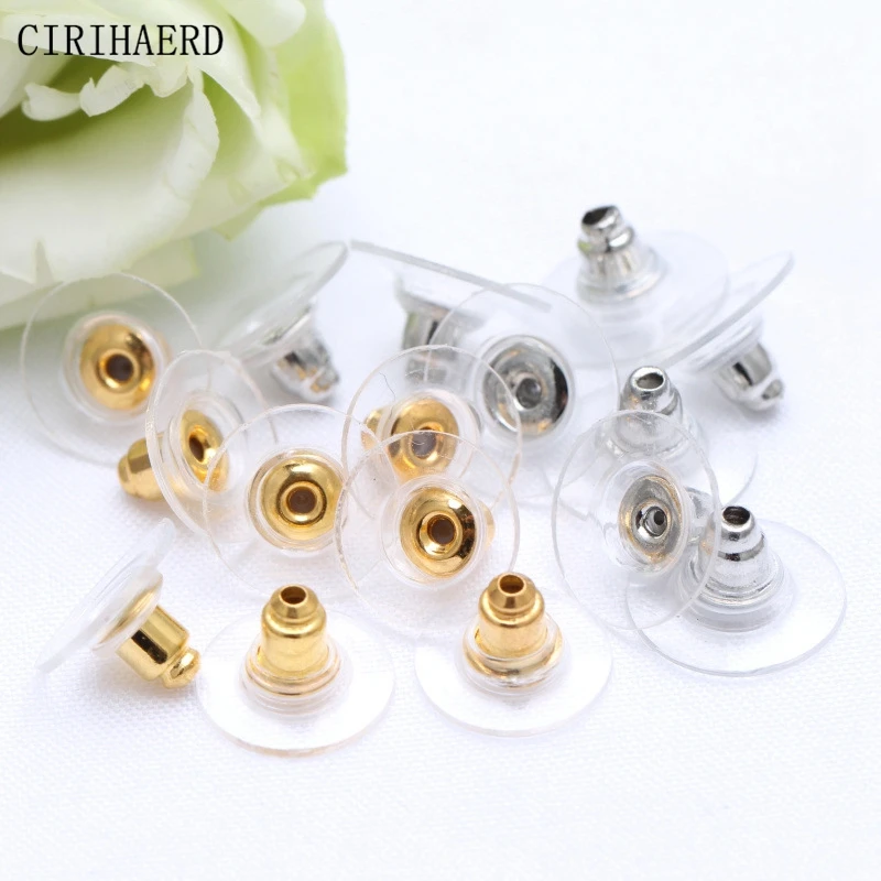 14K-Real-Gold-Plated-Brass-Earring-Ear-Plugs-Ear-Backs-Stopper-DIY-Jewelry-Accessories-For ...