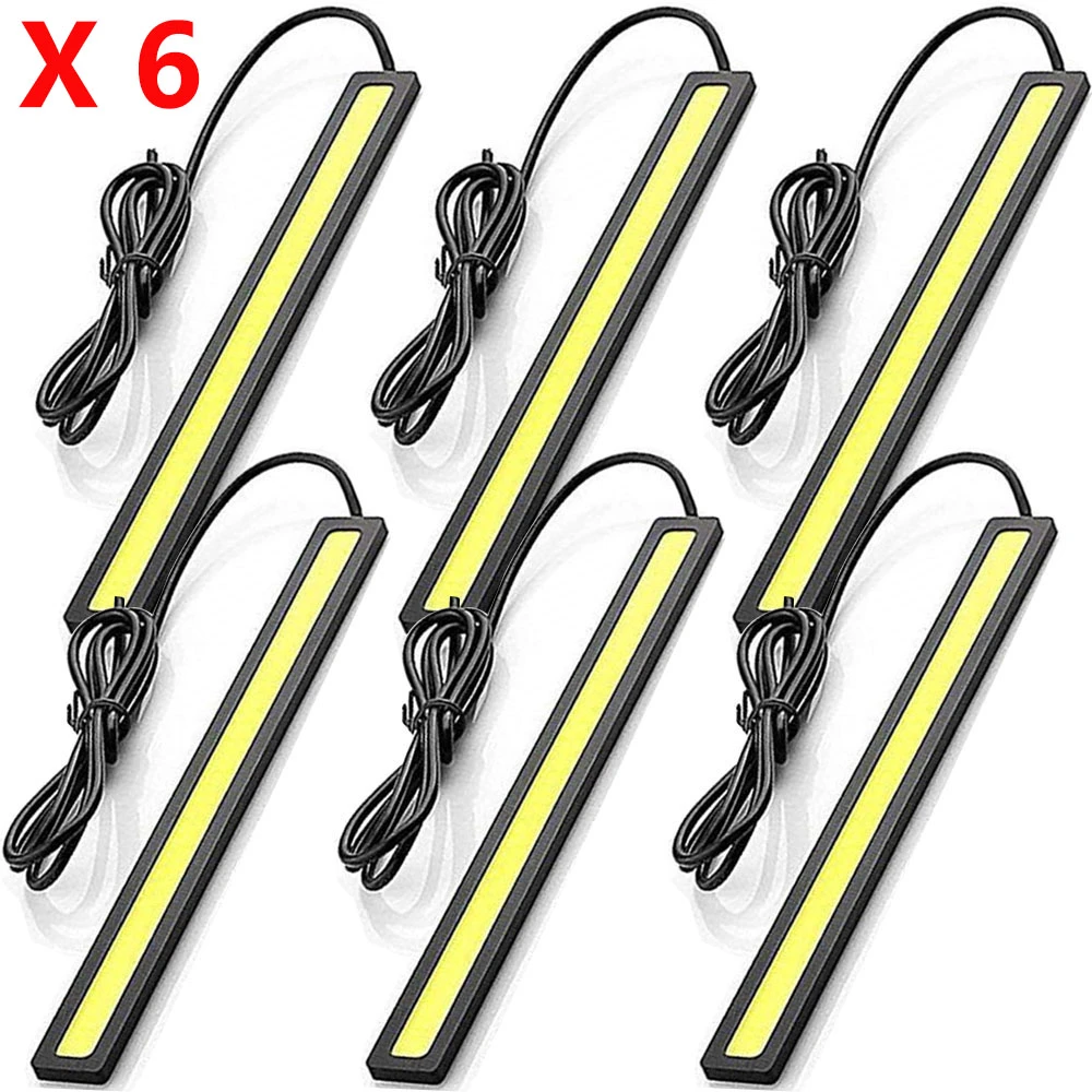 6 pieces Super Bright 17cm LED COB Fog Daytime Running Light Waterproof ...