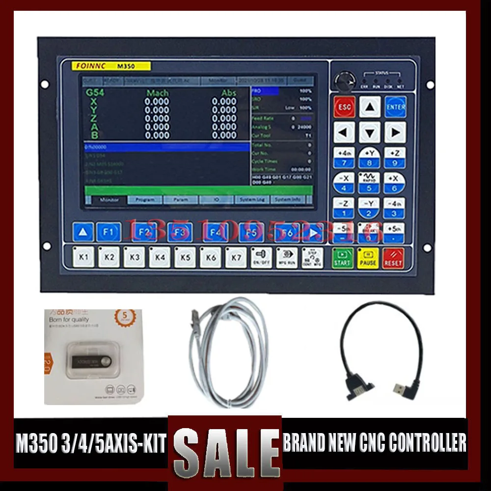 Newly Upgraded M350 Cnc Offline Controller 3/4/5 Axis 1mhz G Code For ...