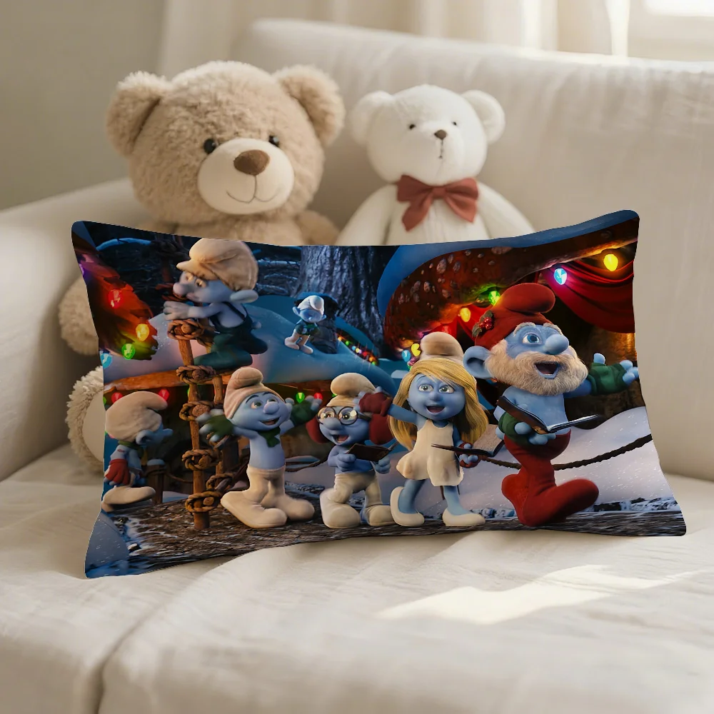 Hot Cartoon S-Smurfs Pillow Case Suitable For All Seasons Home ...