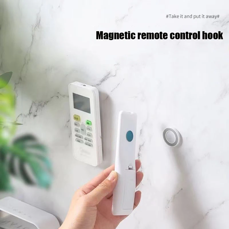 Household-Punch-Free-Remote-Control-Magnetic-Hook-Rack-Wall-Mounted ...