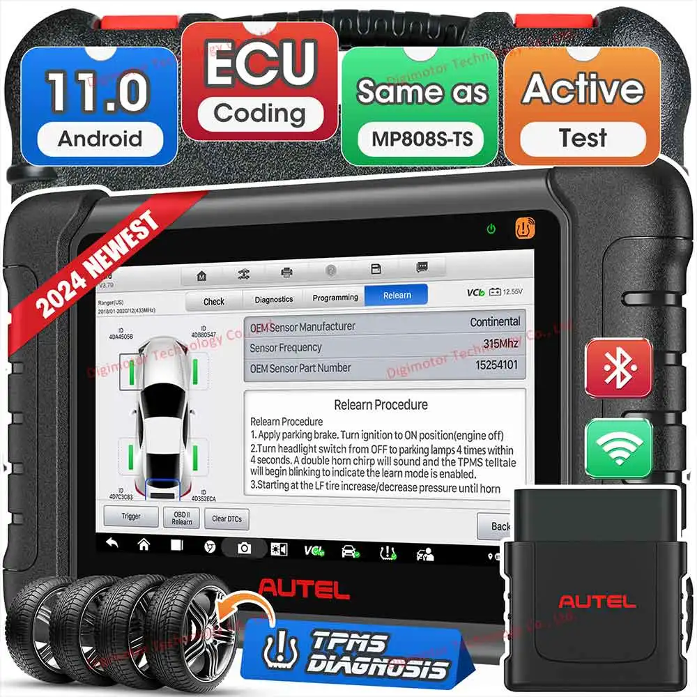 Autel-MaxiDAS-DS808S-TS-Car-TPMS-Diagnostic-Tools-OBDII-Code-Reader-ECU-Coding-Full-TPMS ...