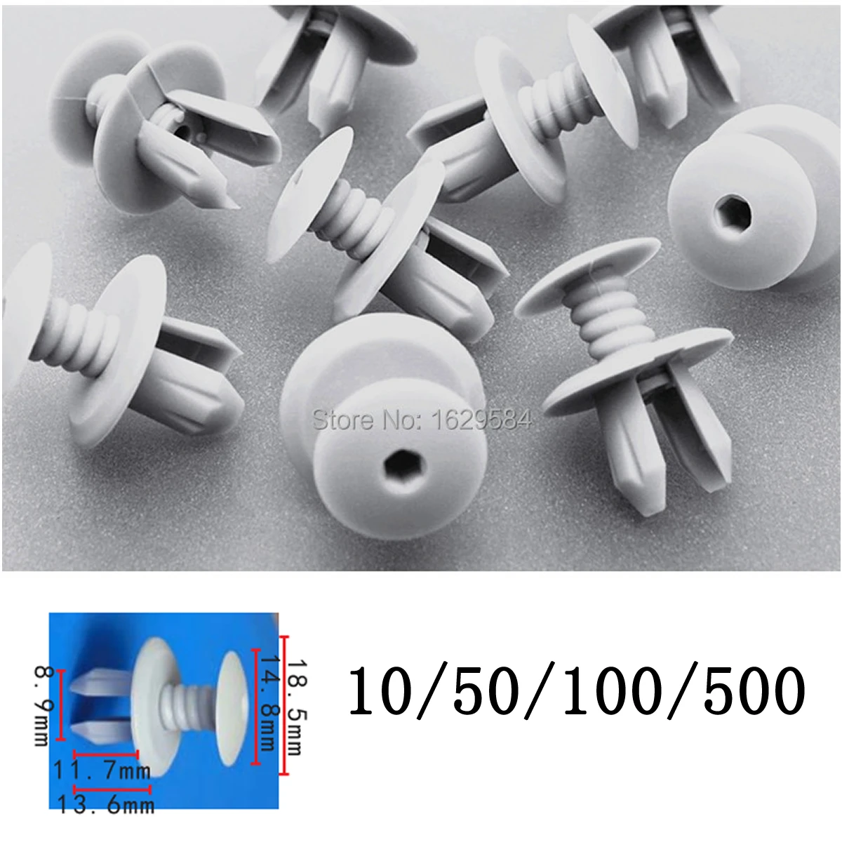 20x Light Grey Transporter Multivan Interior Door Card Moulding Screw ...