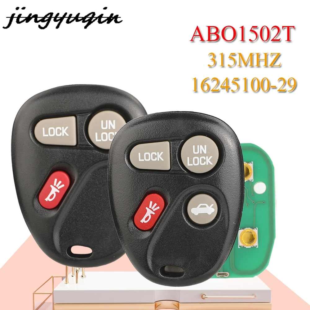 JYQ ABO1502T 3/4BTN Car Remote Key 315Mhz For Chevrolet Malibu GMC ...