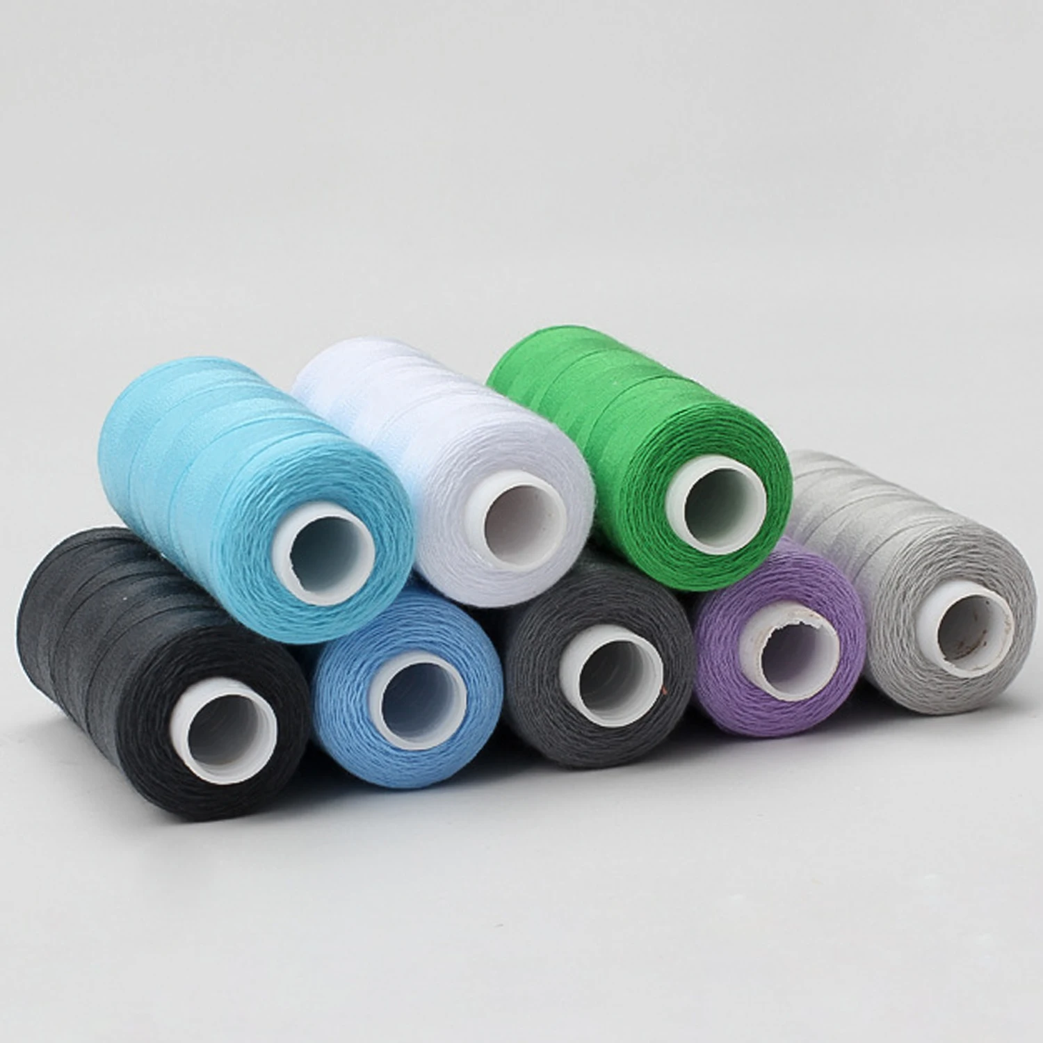 Juego-de-hilos-de-coser-Multicolor-250-yardas-cada-carrete-100-poli ...