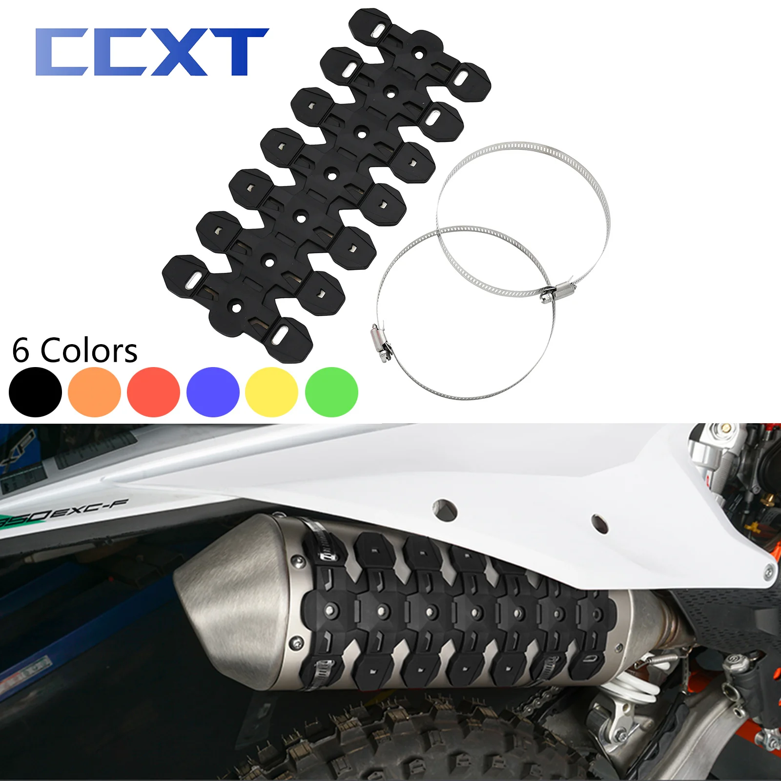 Motorcycle-Exhaust-Shield-Muffler-Pipe-Cover-Protector-For-KTM-SX-SXF ...