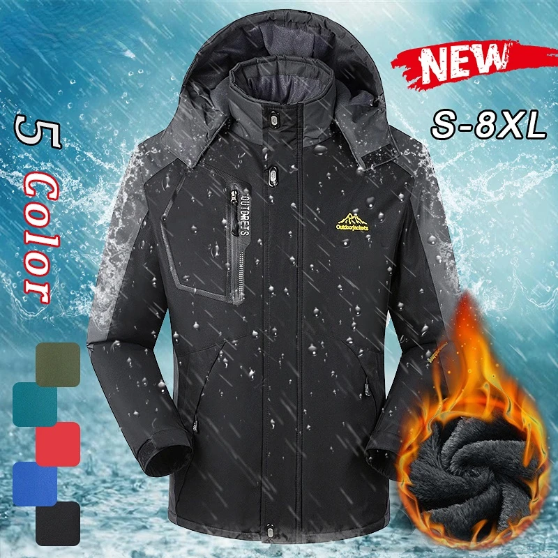 2022 New Winter Coat Men Outdoor Windproof Waterproof Multi-function ...