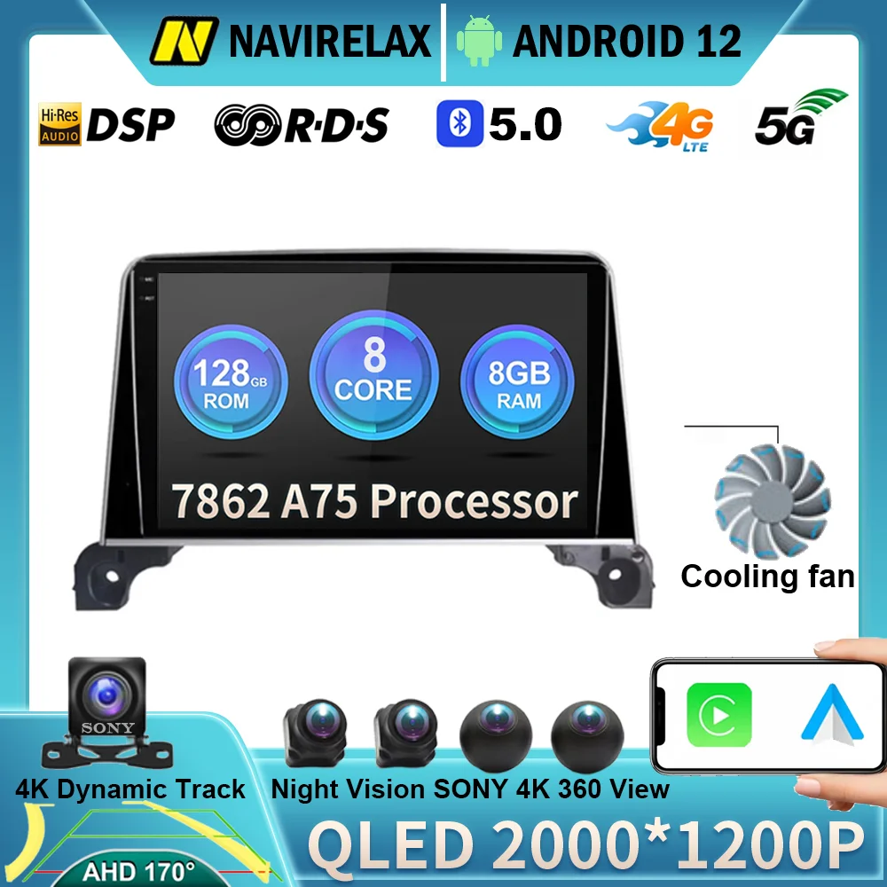 Android 12 For Peugeot 5008 4008 3008 2017 2018 2019 2020 Car Multimedia Player Wifi Fm Gps Head ...