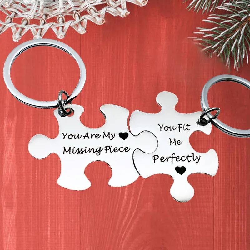 Metal Puzzle Piece Key Chain Keyring | Metal Keychain Pendant - Metal ...