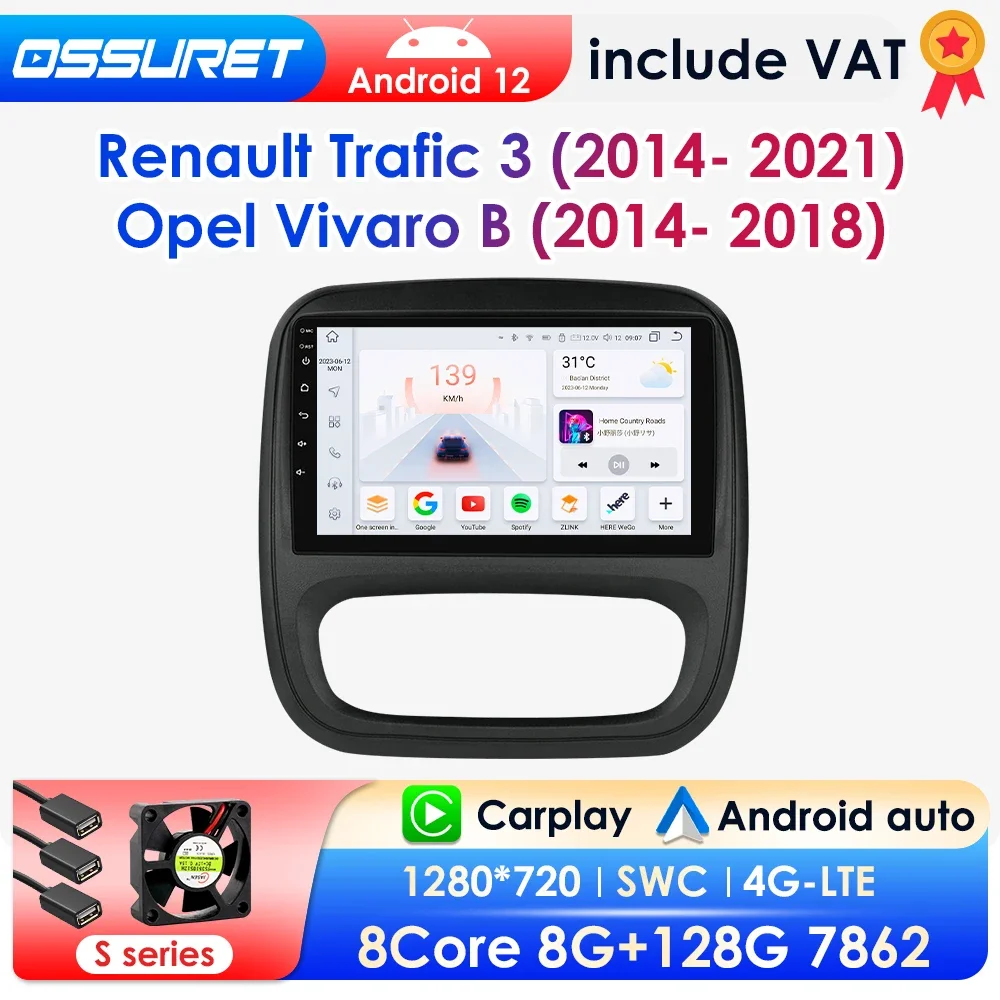 2-Din-Android12-Car-Radio-for-Renault-Trafic-3-Opel-Vivaro-B-Android-12 ...