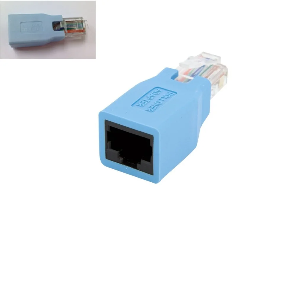 RJ45 Network Ethernet Connector male to female Cable Adapter cross over ...