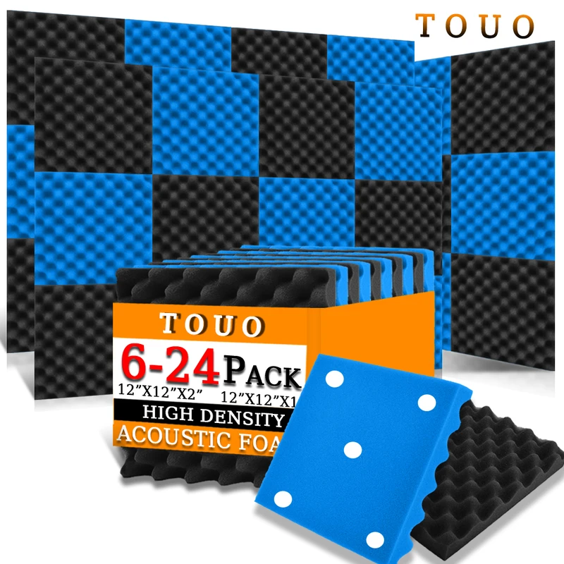 Sound-Absorbing-Foam-Panel-6-12-24-Pcs-Acoustic-Foam-Studio-Self ...