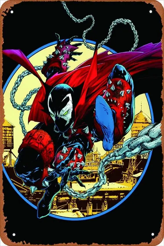 1pcs Spawn comics Metal Tin Retro Sign Poster, Vintage Metal Decor ...