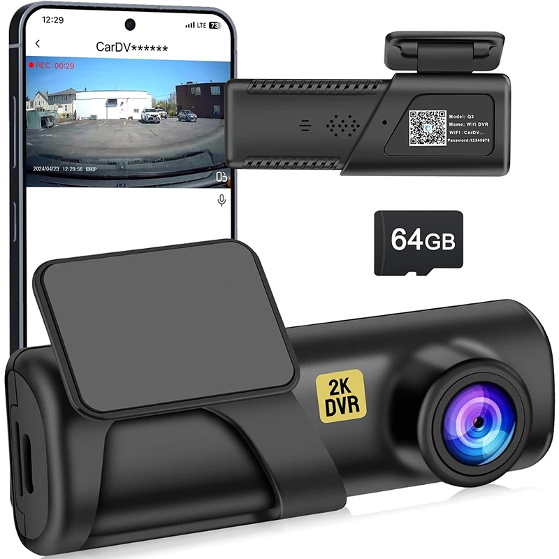 Dash-Cam-WiFi-FHD-2K-Mini-Dash-Camera-for-Cars-Front-170-Wide-Angle ...