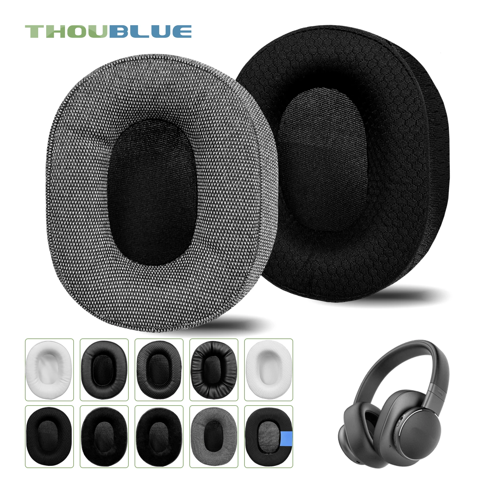 THOUBLUE Replacement Ear Pad for Harman Kardon FLY ANC Earphone Earpads ...