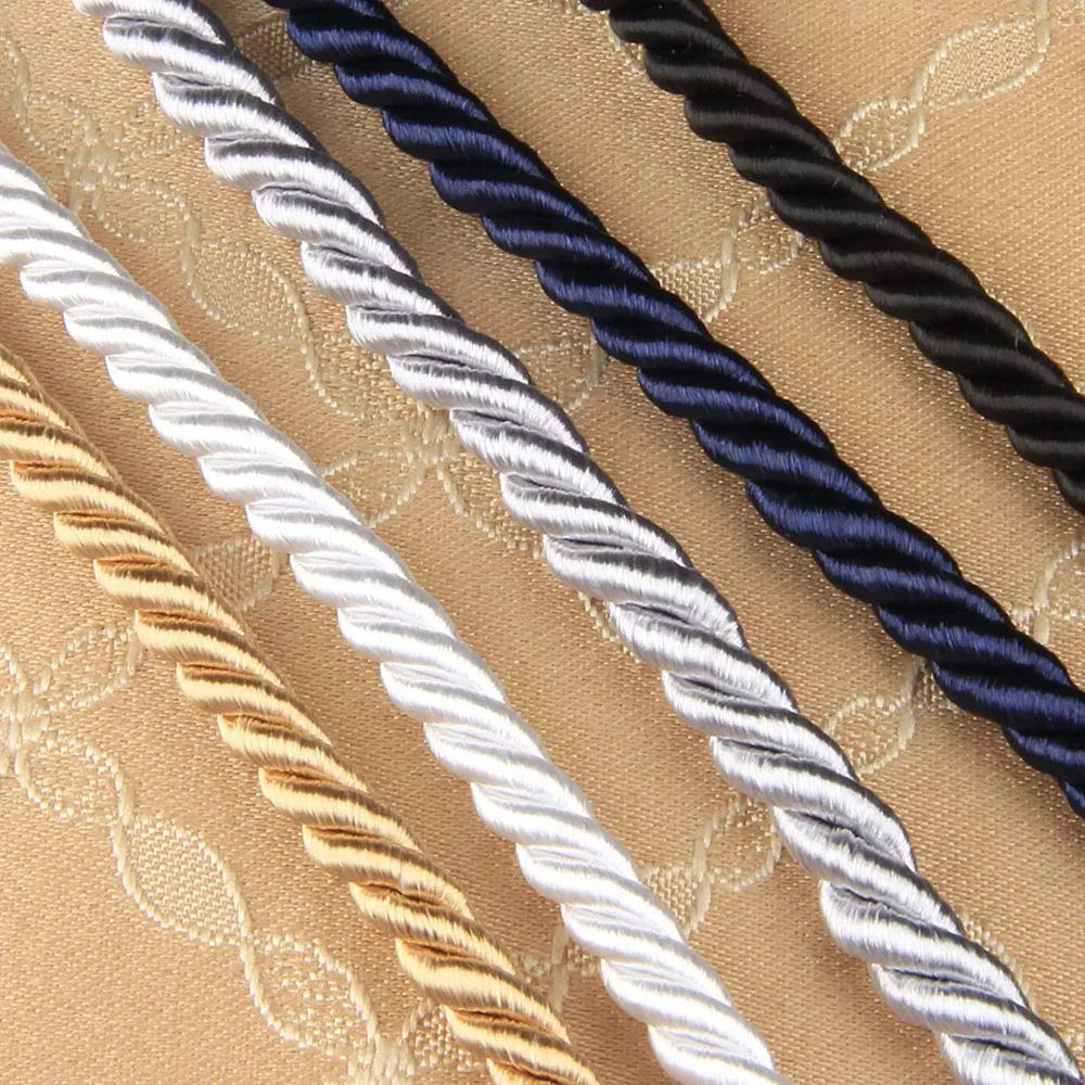 Diy 홈 데코 포장용 브레이드 로프 레이스 10 야드롤 선물 꼬기 코드 수제 바인딩 테이프 생활 액세서리