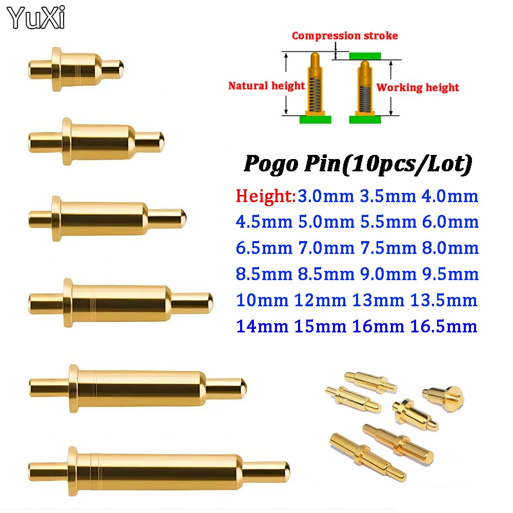 10pcs-DIP-Spring-Loaded-Pogo-Pin-Connector-through-Holes-PCB-Height-3-4 ...