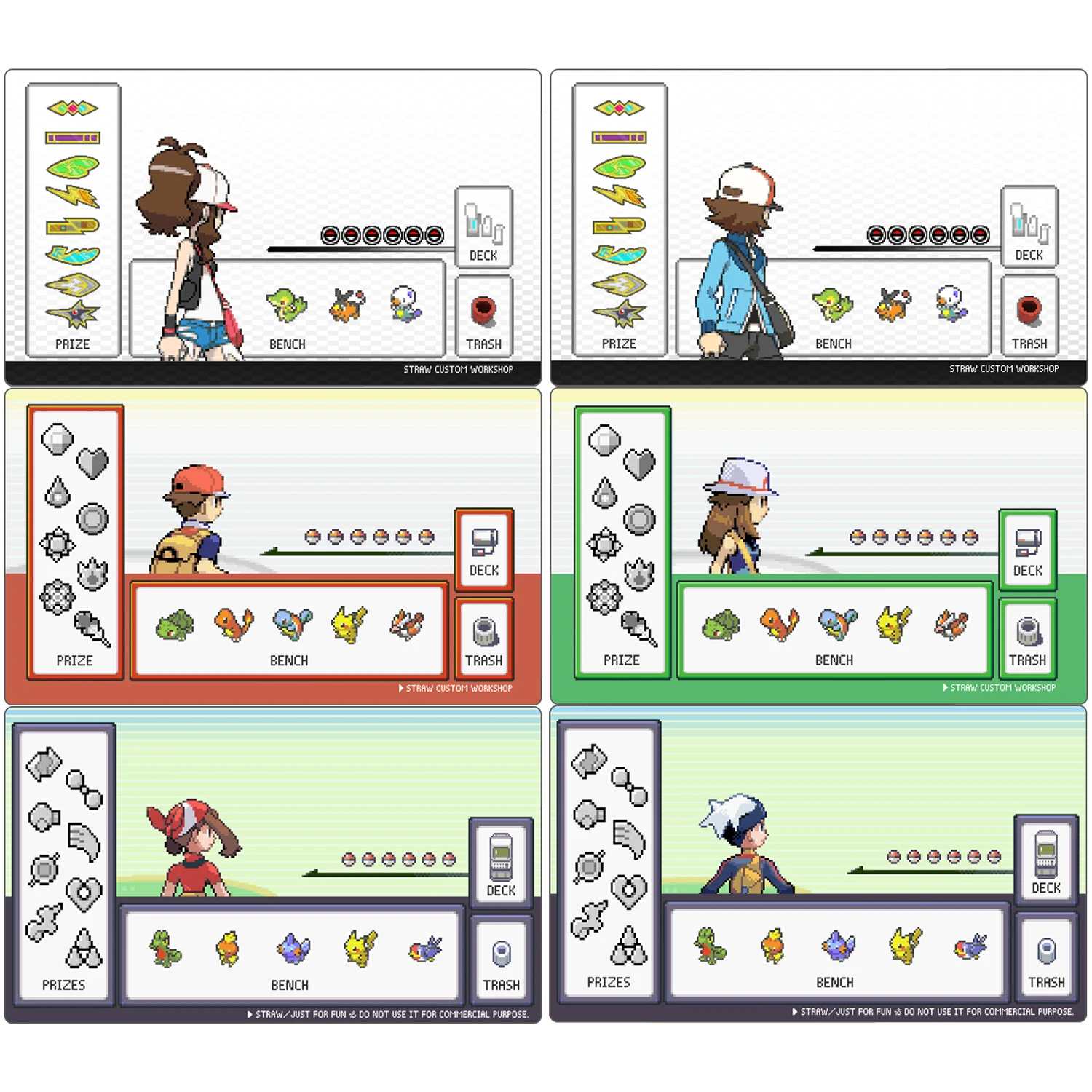 60-35-0-2cm-PTCG-Pixel-Gems-Pokemon-Dedicated-GAME-Card-Mat-Battle-Ash ...