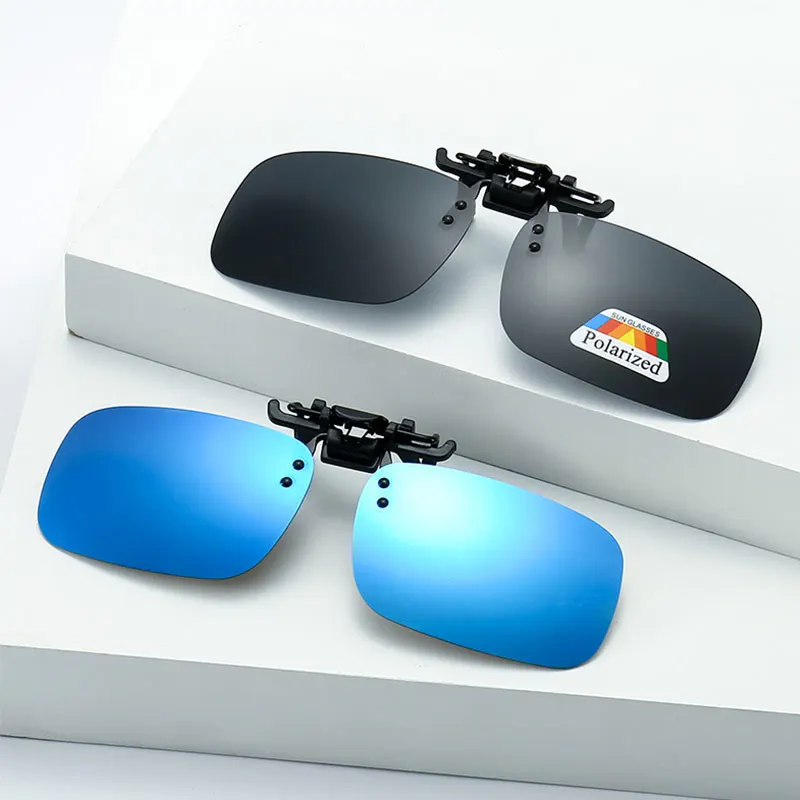 Polarized-Sunglasses-Clips-Glasses-Clip-Driving-Night-Vision-Eyeglasses ...