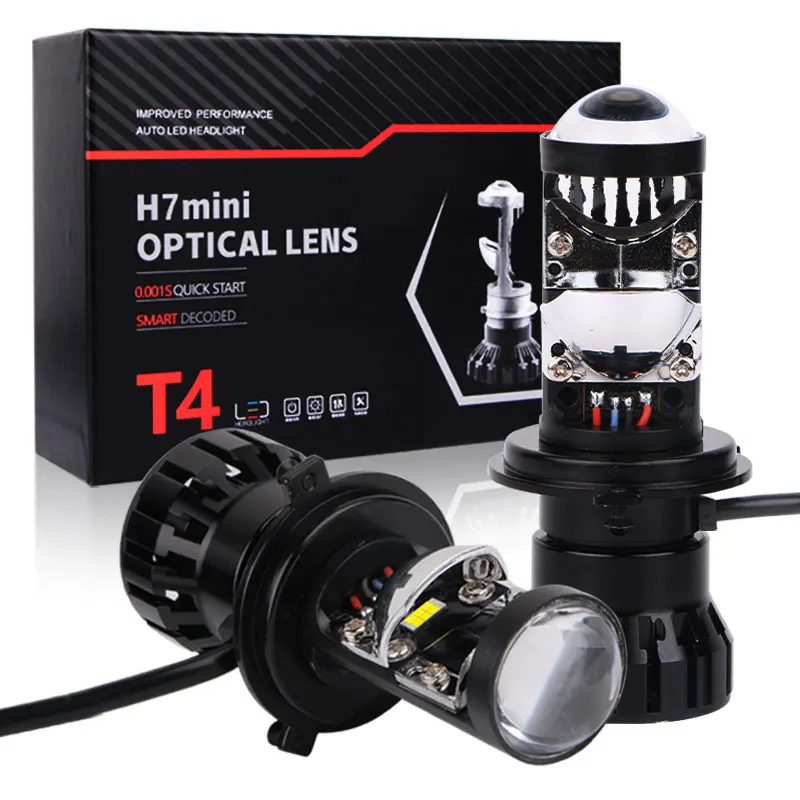 120W-Car-Headlight-Mini-Lens-H4-H7-LED-Projector-Bulb-Canbus-6000K ...