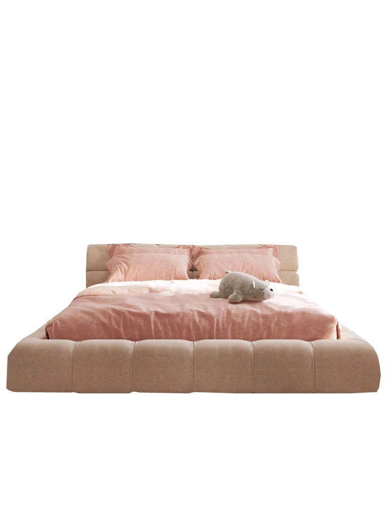 Cream-Style-Bed-Net-Red-Cloud-Puff-Bed-Female-1-8M-Technology-Fabric ...