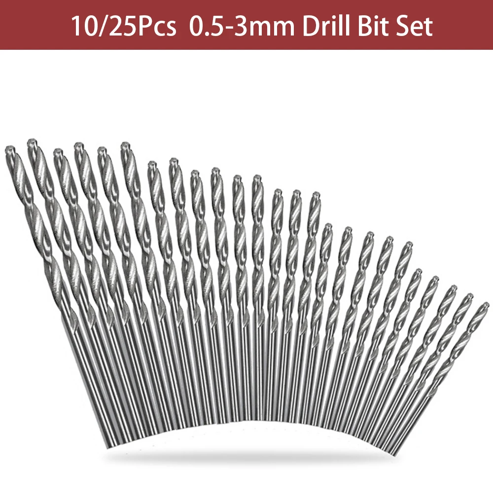10-25Pcs-HSS-0-5-3mm-Drill-Bit-Set-High-Speed-Steel-Titanium-Coated ...