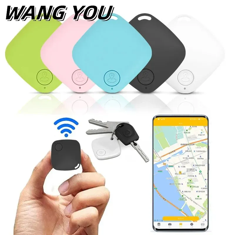 06 Mini GPS Bluetooth 5.0 Tracker AntiLost Device Round Pet Kids Bag ...