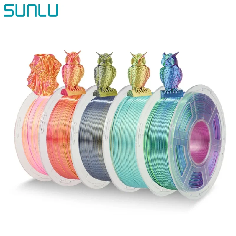 SUNLU-Pla-Plus-Silk-3D-Printing-Filament-1-75mm-0-02mm-Dual-Triple ...