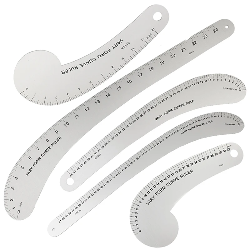 Fenrry-Aluminum-French-Curve-Ruler-Sewing-Patchwork-Ruler-Tailor ...