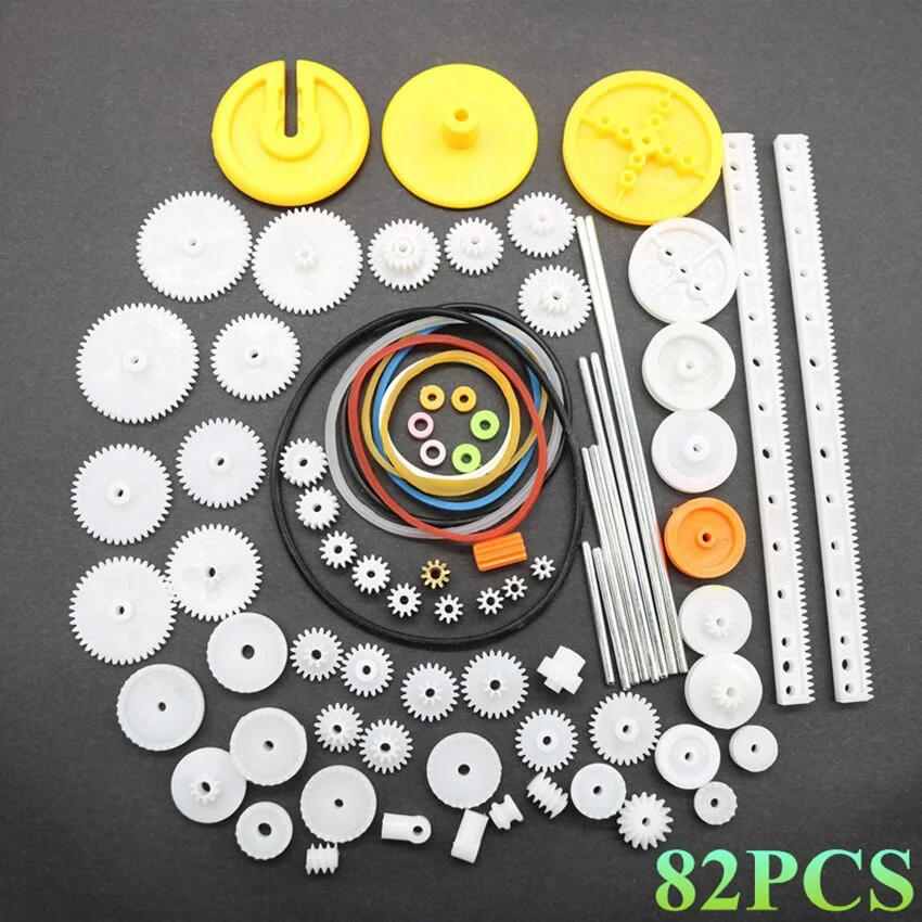 82PCS-Set-Plastic-Gear-Package-Kit-DIY-Gear-Assortment-Accessories-Set ...