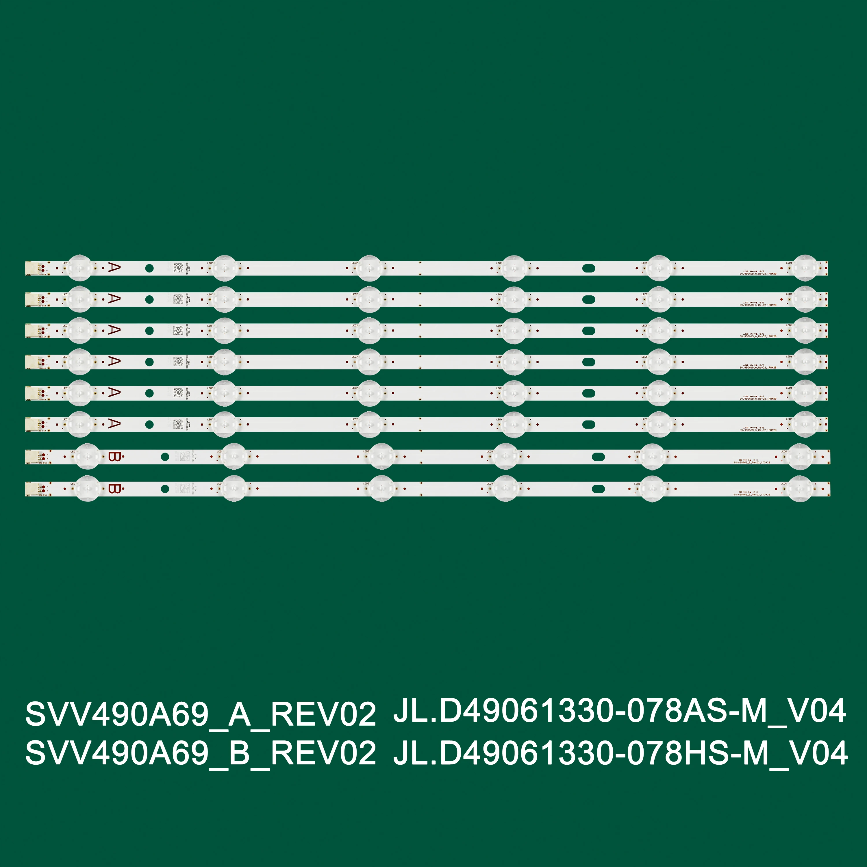 LED-Backlight-Strip-For-JVC-LT-49C890-LC490DUY-SH-A1-VES490QNYS-2D-N01 ...