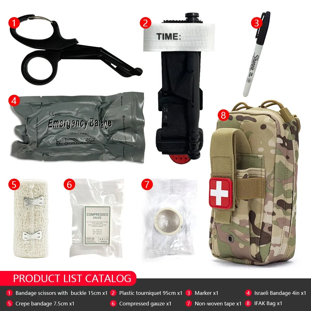 Tactical-EMT-First-Aid-Kit-Bolsa-Bag-Torniquete-Tesoura-Bandagem-para ...