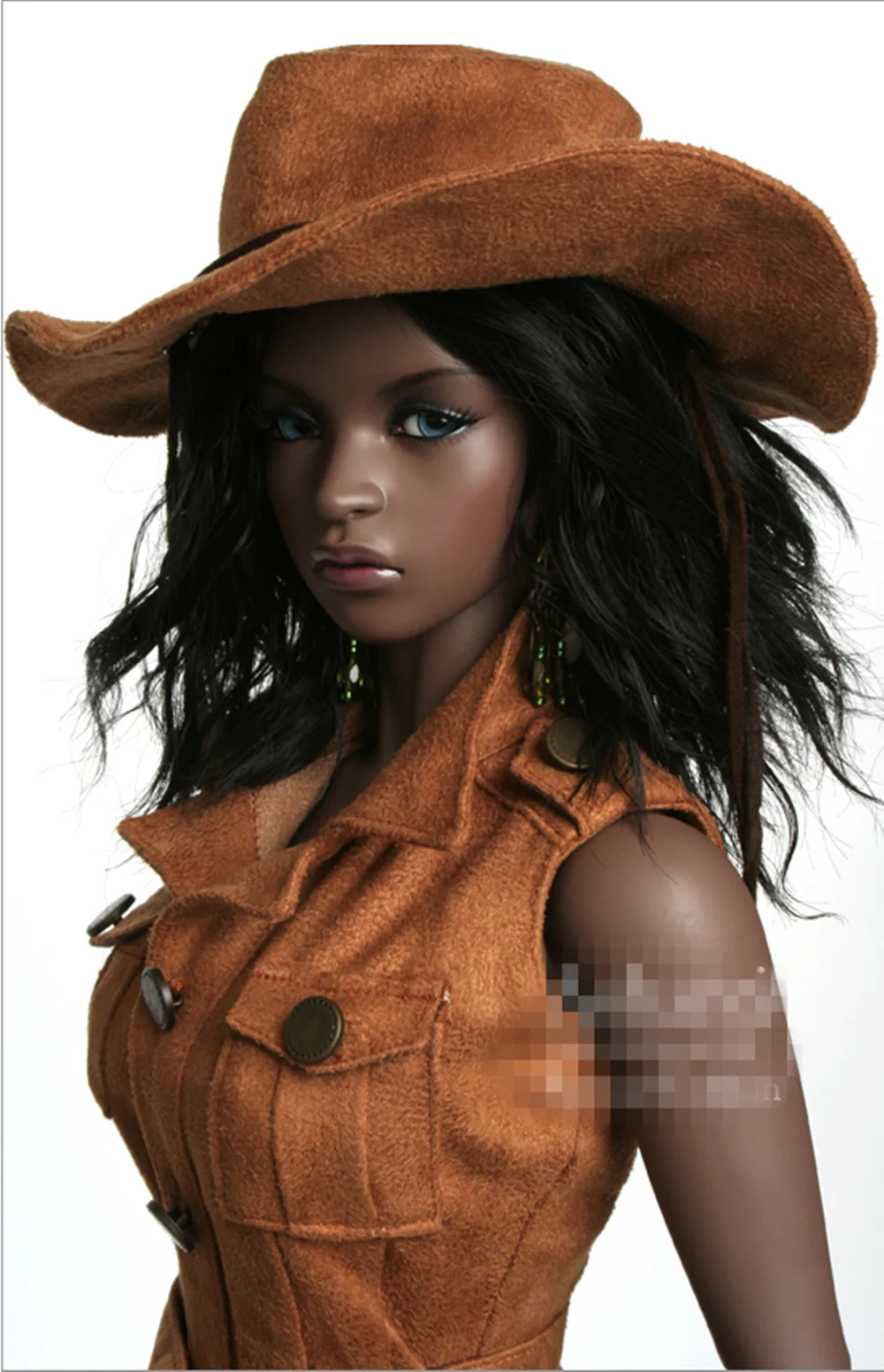 New Premium Resin ip Ashanti 63.5cm 1/3 BJD SD doll Black African Girl ...