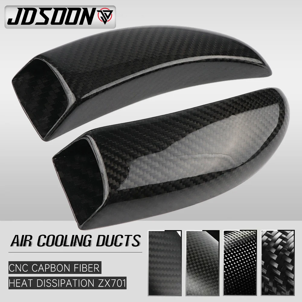3K-Carbon-Fiber-Motorcycle-Front-Disc-Cooling-Air-Ducts-Brake-Caliper ...