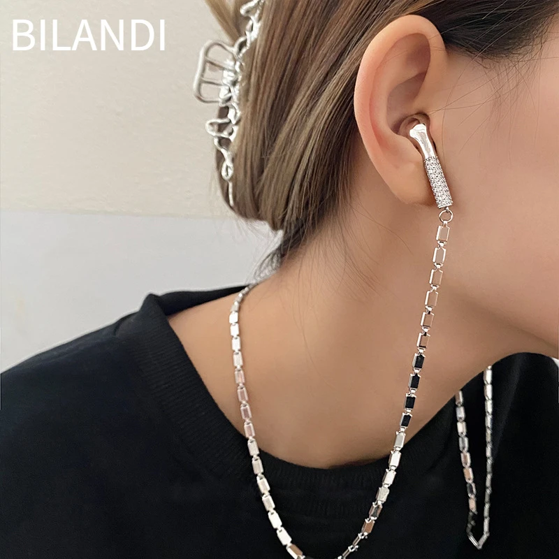 Bilandi Trendy Jewelry One Layer Headset Shape Pendant Necklace Cool ...